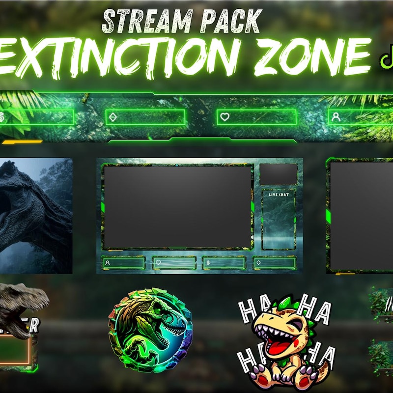 Dinosaur Obs Overlay - Etsy