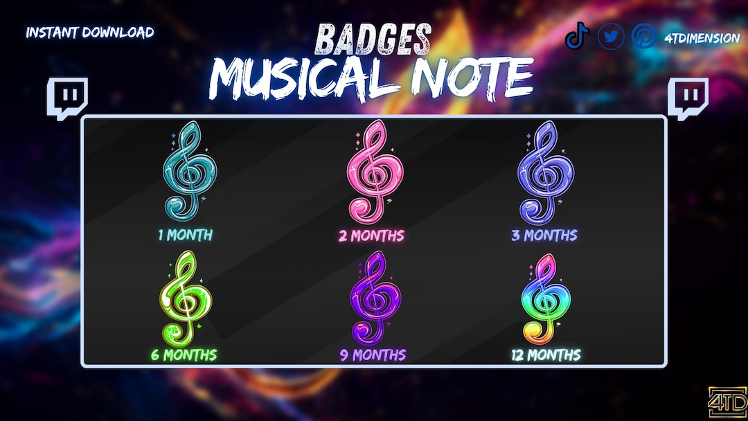 Music Subbadges / Musical Note Subbadges / Treble Clef Badges / Musical ...