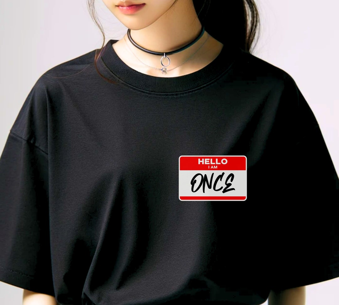TWICE Fan T-shirt Hello I Am ONCE Shirt Twice Fan Tee K-pop Group T ...