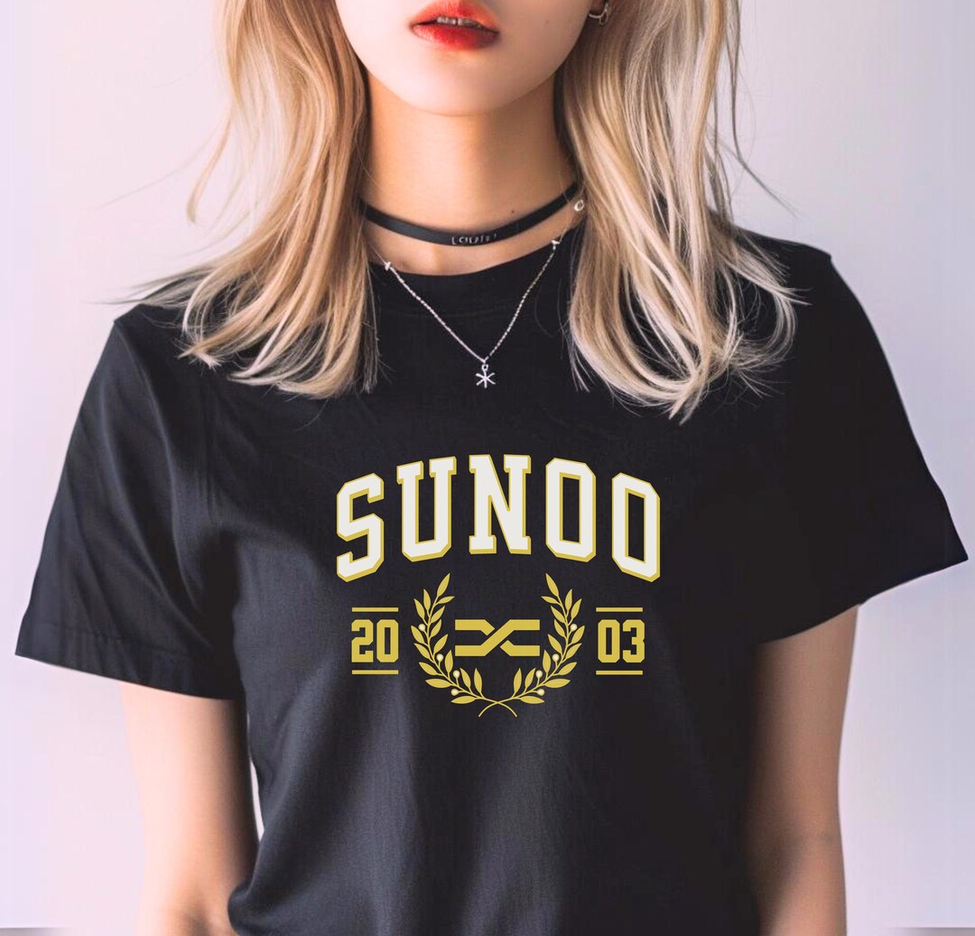 Sunoo Enhypen T-shirt, Gift for Engene, University Style Tee, Kpop ...