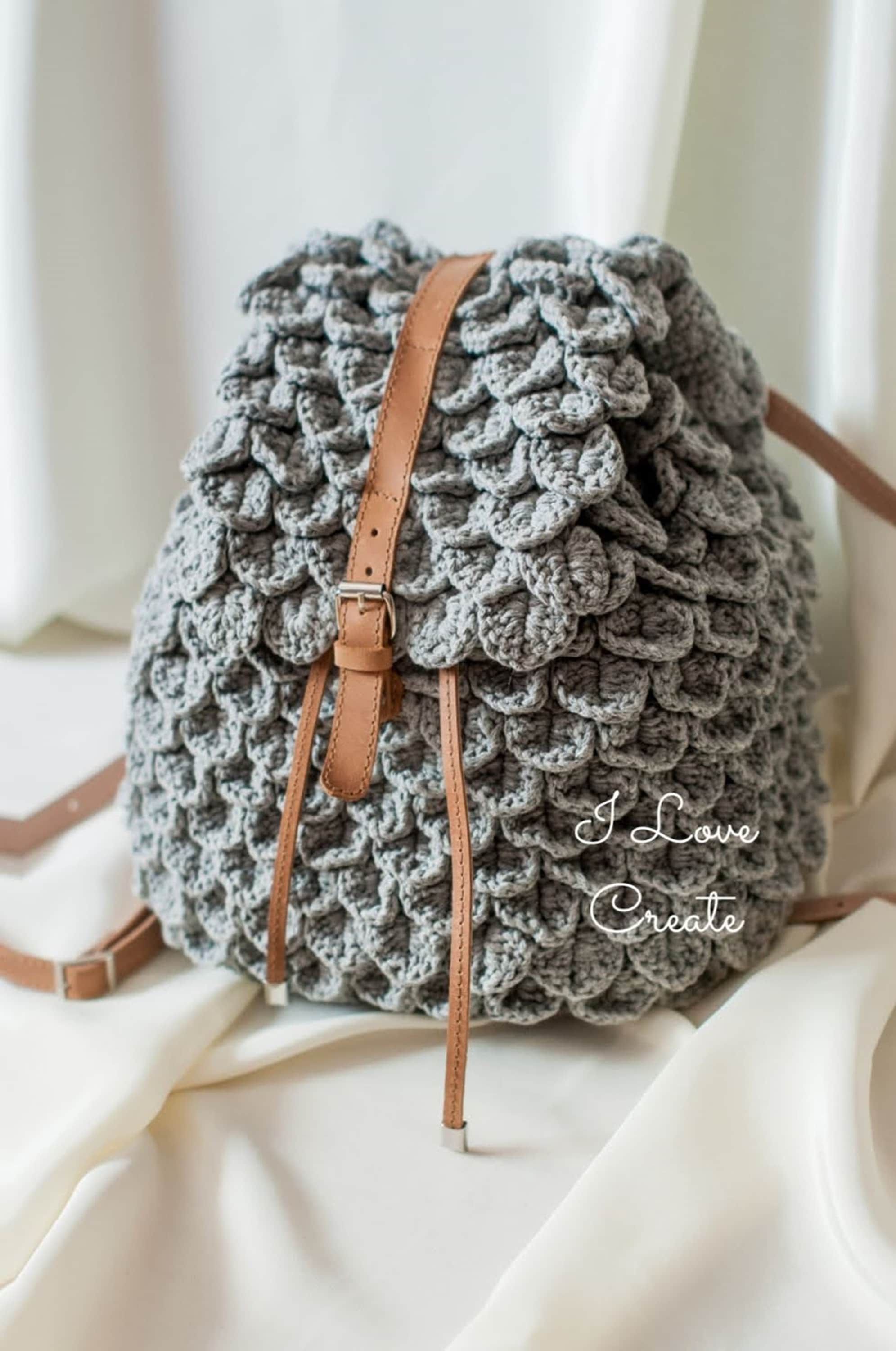 Crochet Set Patterns, Backpack Crochet Patterns With Video Tutorial Step-by-step, 4 Crochet ...