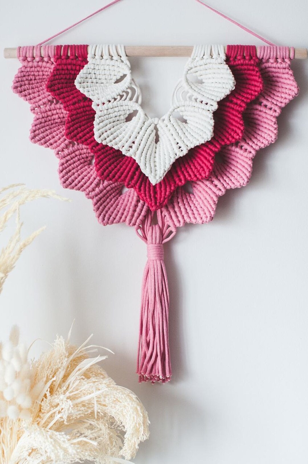 Shell Macrame Pattern With Video and PDF Tutorial, DIY Wall Hanging ...