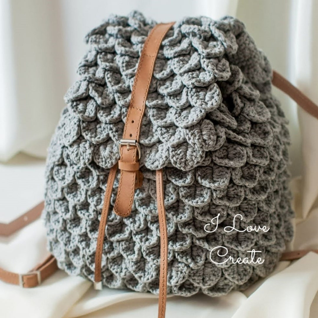 Crochet Backpack Pattern | Shell Backpack Video Tutorial | DIY Rope ...