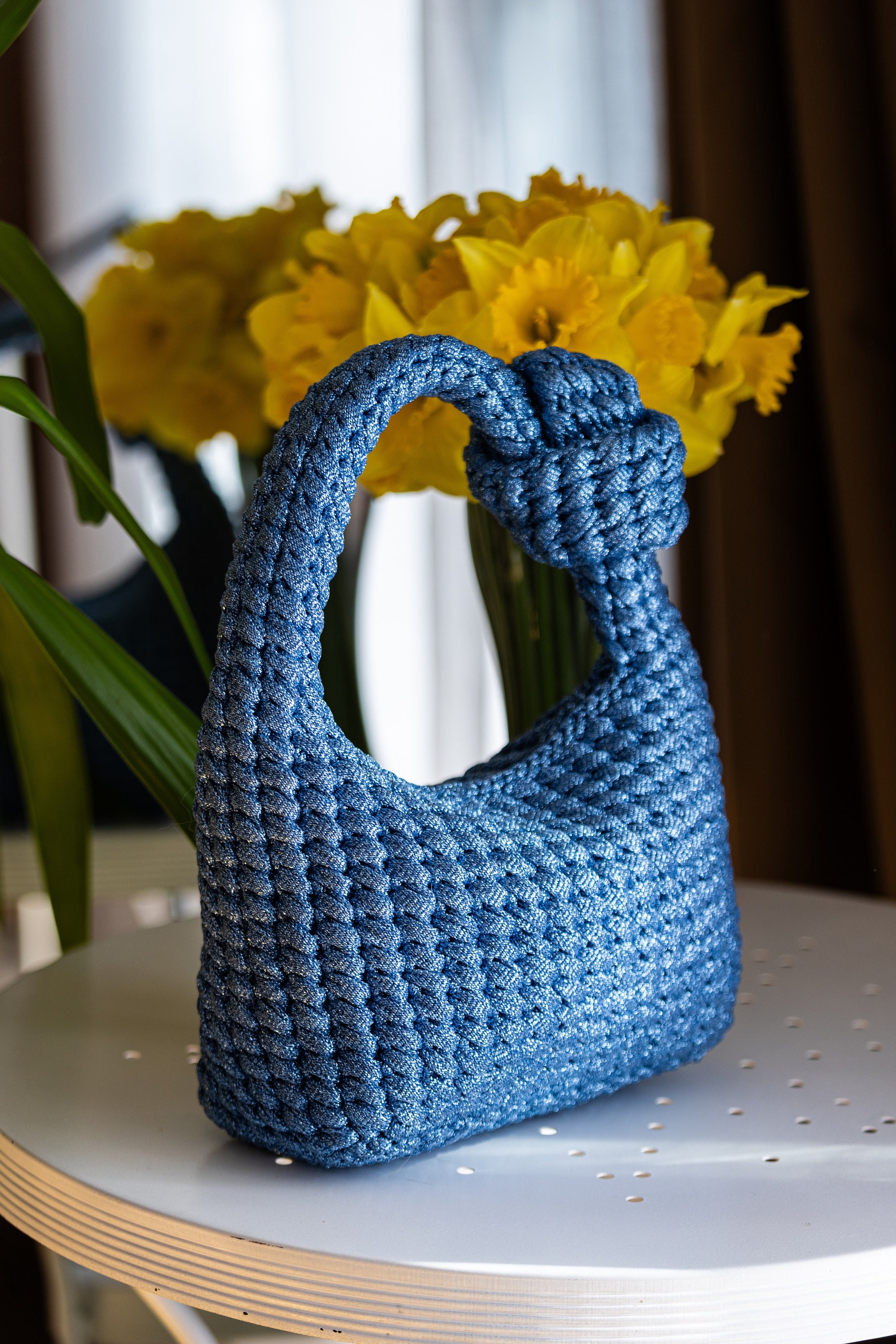 Crochet Bag Pattern, Melanie Hobo Bag Video Tutorial in English, Rope ...