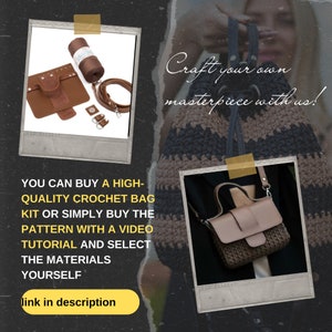 Crochet Bag Kit: Mia Crochet Bag Pattern and Video Tutorial With ...