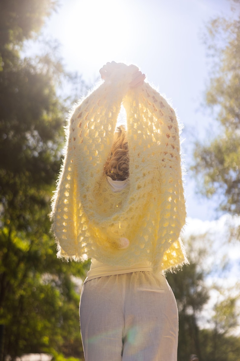 Hexagon Cardigan Crochet Pattern With Step-by-step Video Tutorial ...