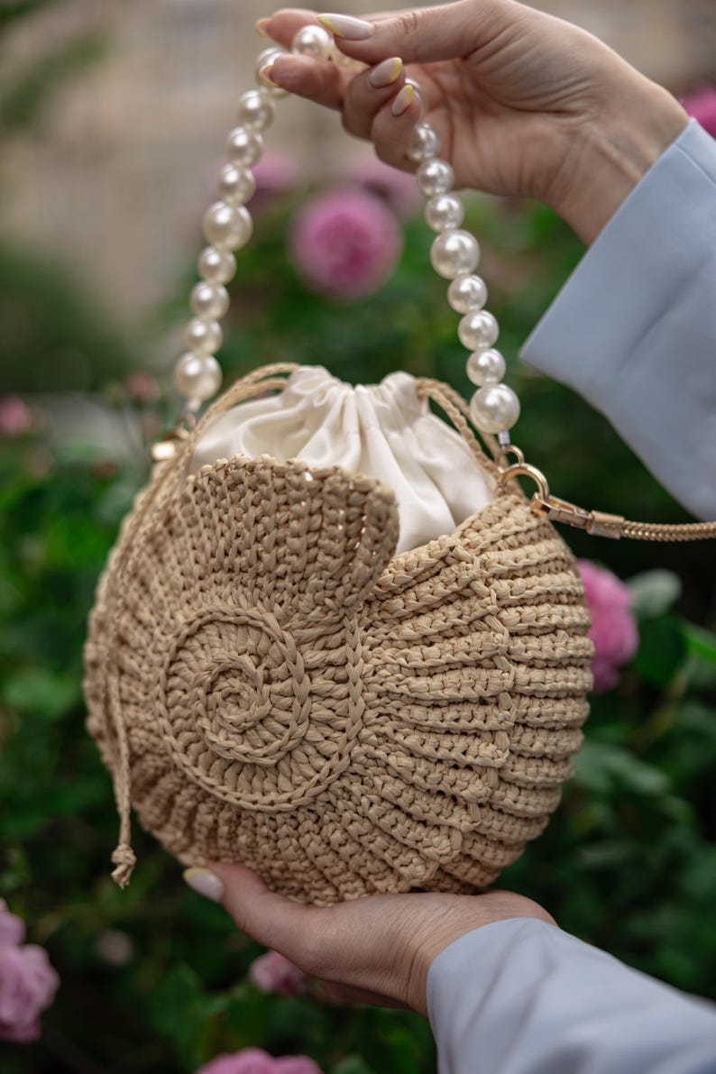 Raffia Shell Bag Crochet Pattern | Vacation-ready DIY Purse | Easy PDF ...
