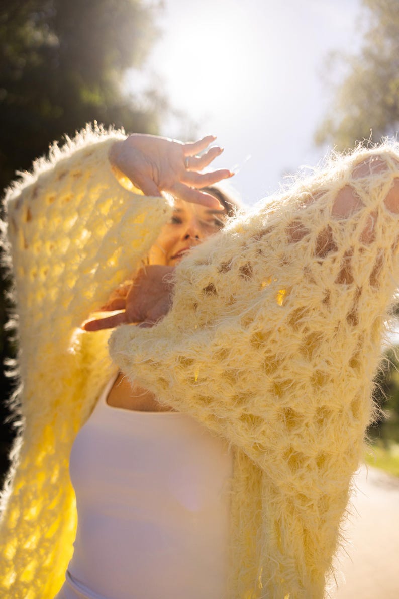 Hexagon Cardigan Crochet Pattern With Step-by-step Video Tutorial ...