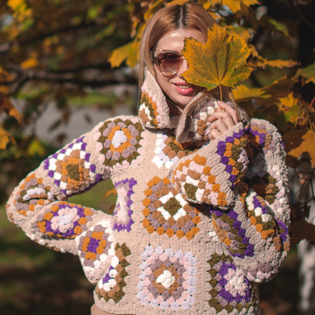 Easy Crochet Granny Square Sweater Pattern, Beginner-friendly Crochet ...