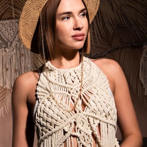 Macrame Dress Pattern & Video Tutorial | DIY Macrame Tunic Dress in ...