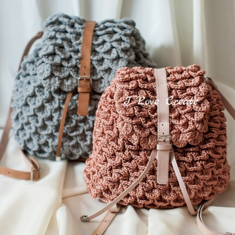 Crochet Backpack Pattern | Shell Backpack Video Tutorial | DIY Rope ...