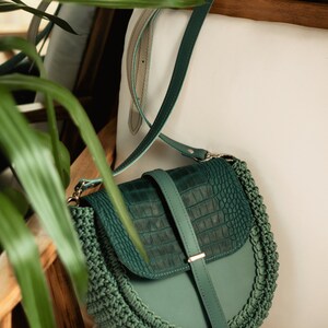 DIY Crochet Bag Kit, Create Your Own Leather Crochet Crossbody Bag ...