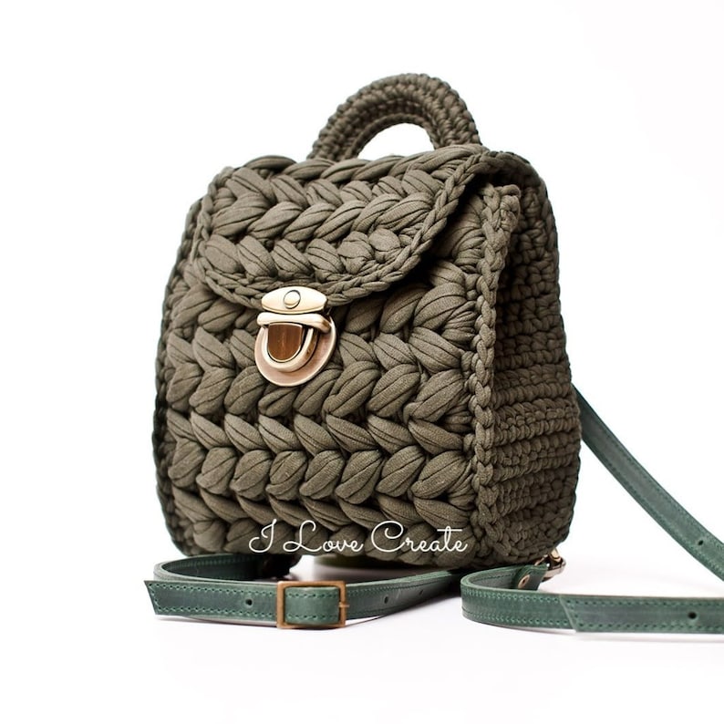 Crochet Pattern Marshmallow Backpack, Crochet Backpack Video Tutorial ...