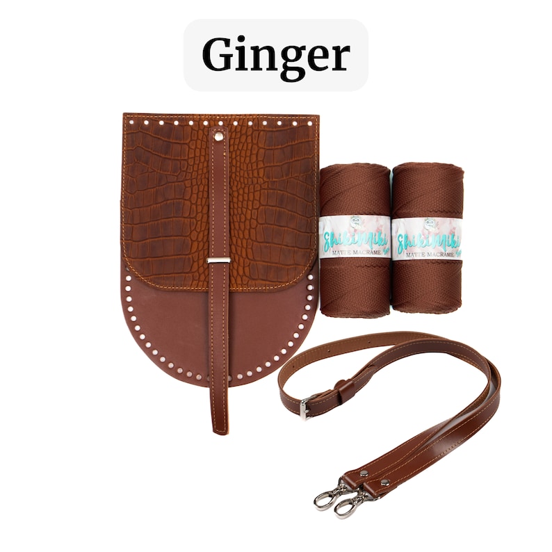 DIY Crochet Bag Kit, Create Your Own Leather Crochet Crossbody Bag ...