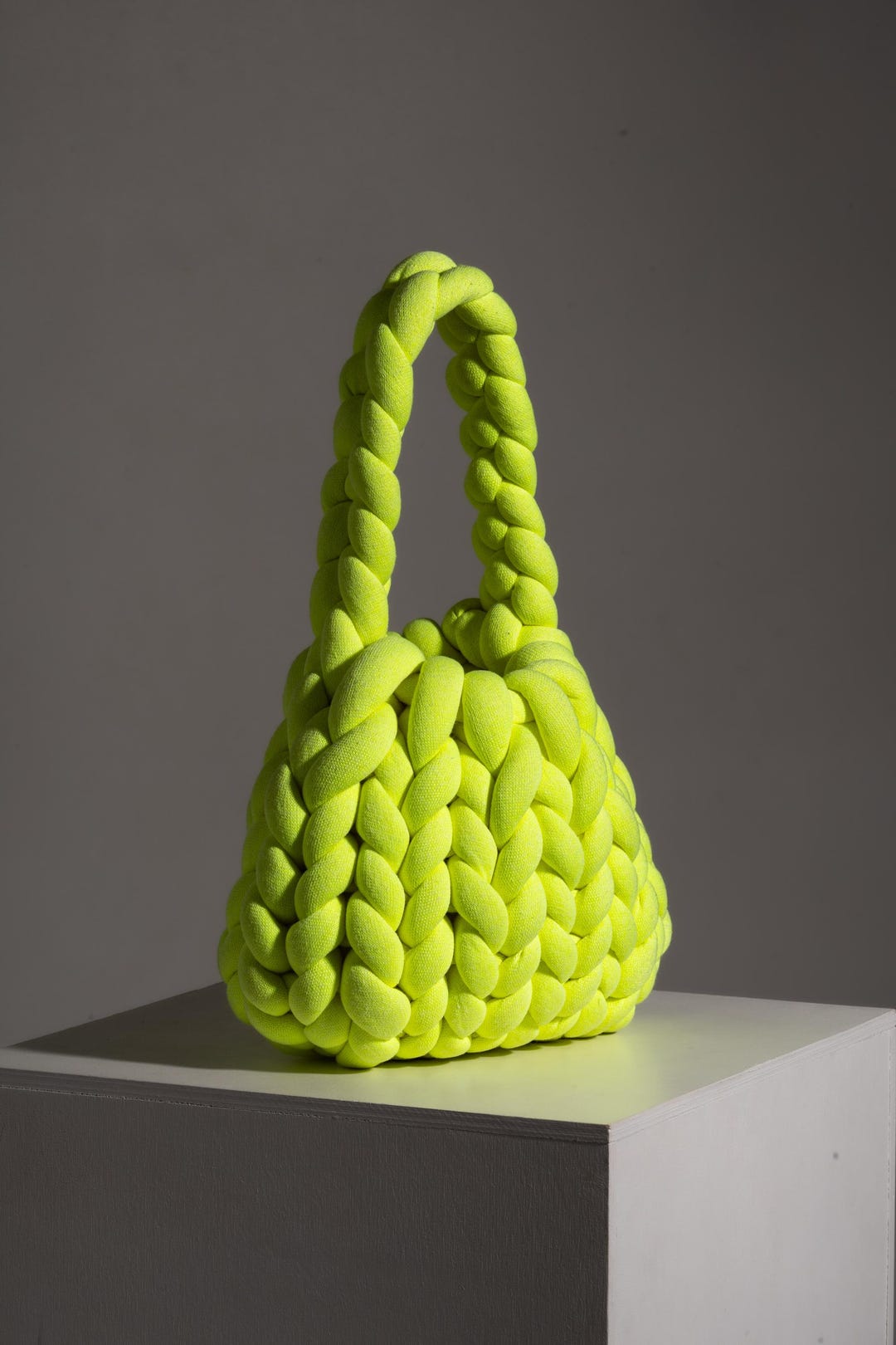 Chunky Yarn Bag DIY Arm Knitting Pattern, Easy T-shirt Yarn Purse PDF ...