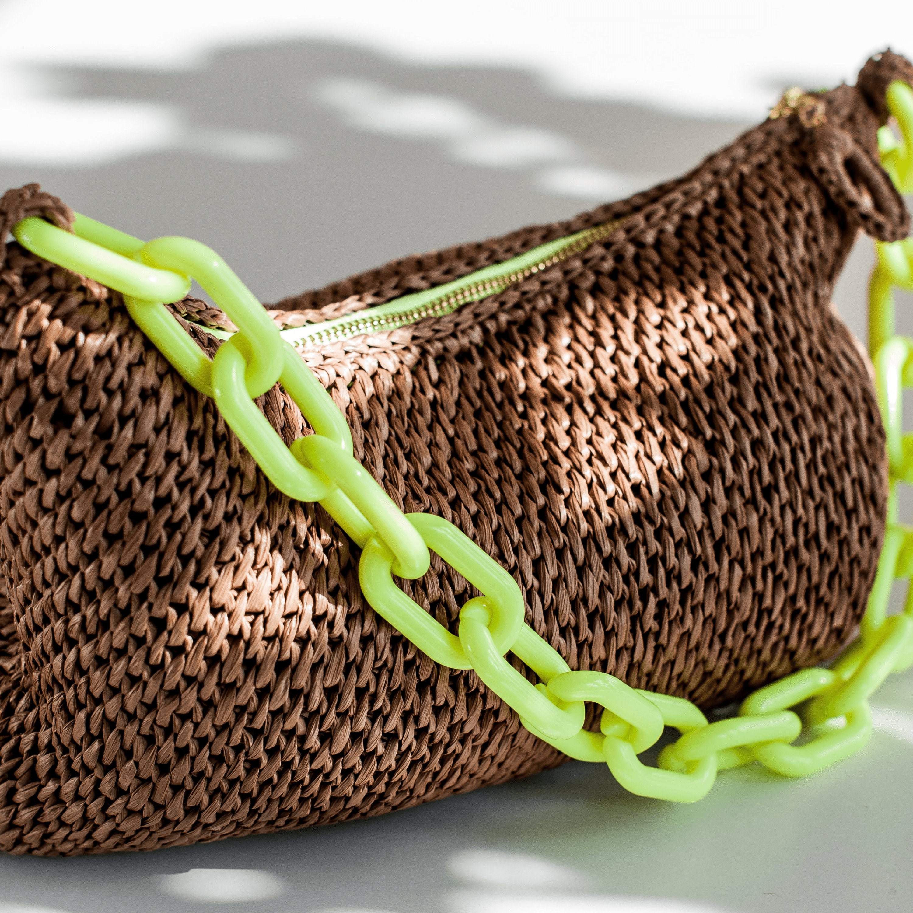 Crochet Bag Pattern, Raffia Shoulder Tutorial Bag Do It Yourself, Crochet Pattern With Video ...