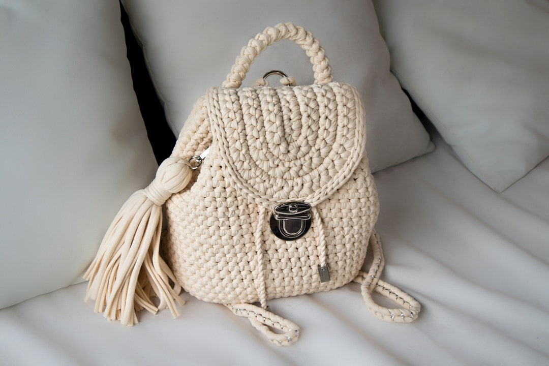 Crochet Pattern Cruise Backpack Video Tutorial, Crochet Backpack ...
