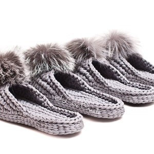 Crochet Home Slippers Pattern Tshirt Yarn Slippers Video Tutorial ...