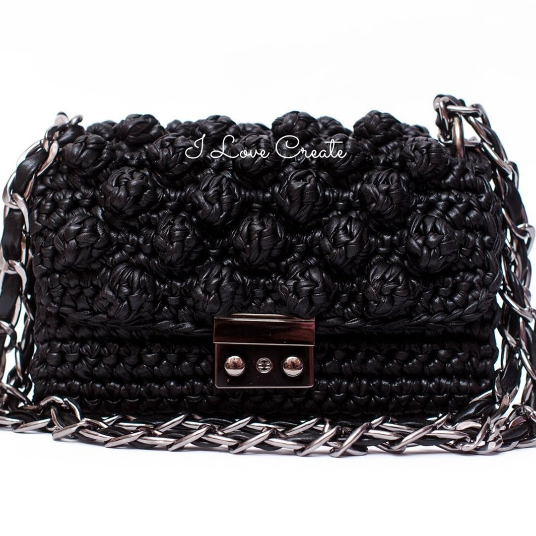 Crochet Bag Pattern Bag With Bubbles Video Tutorial, Crossbody Bag ...