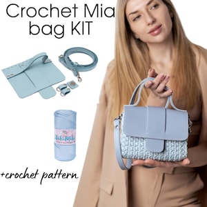 Crochet Bag Kit: Mia Crochet Bag Pattern and Video Tutorial With ...