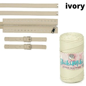 Crochet Bag Kit: Megan Crochet Tote Bag Video Tutorial With Leather ...