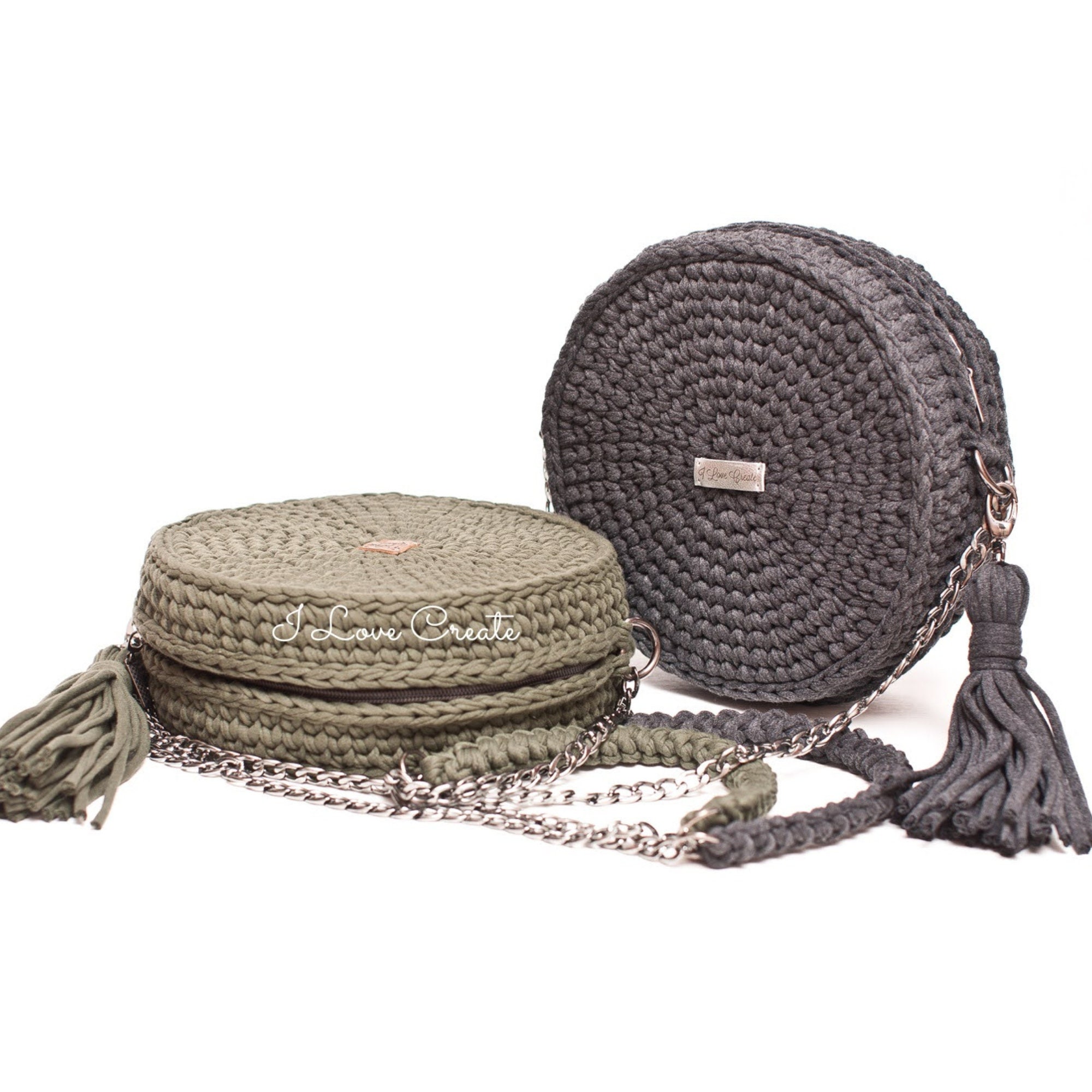 Crochet Bag Pattern Bali Bag Video Tutorial, Crochet Circle Bag Pattern ...