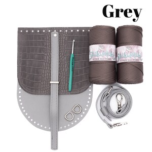 DIY Crochet Bag Kit, Create Your Own Leather Crochet Crossbody Bag ...