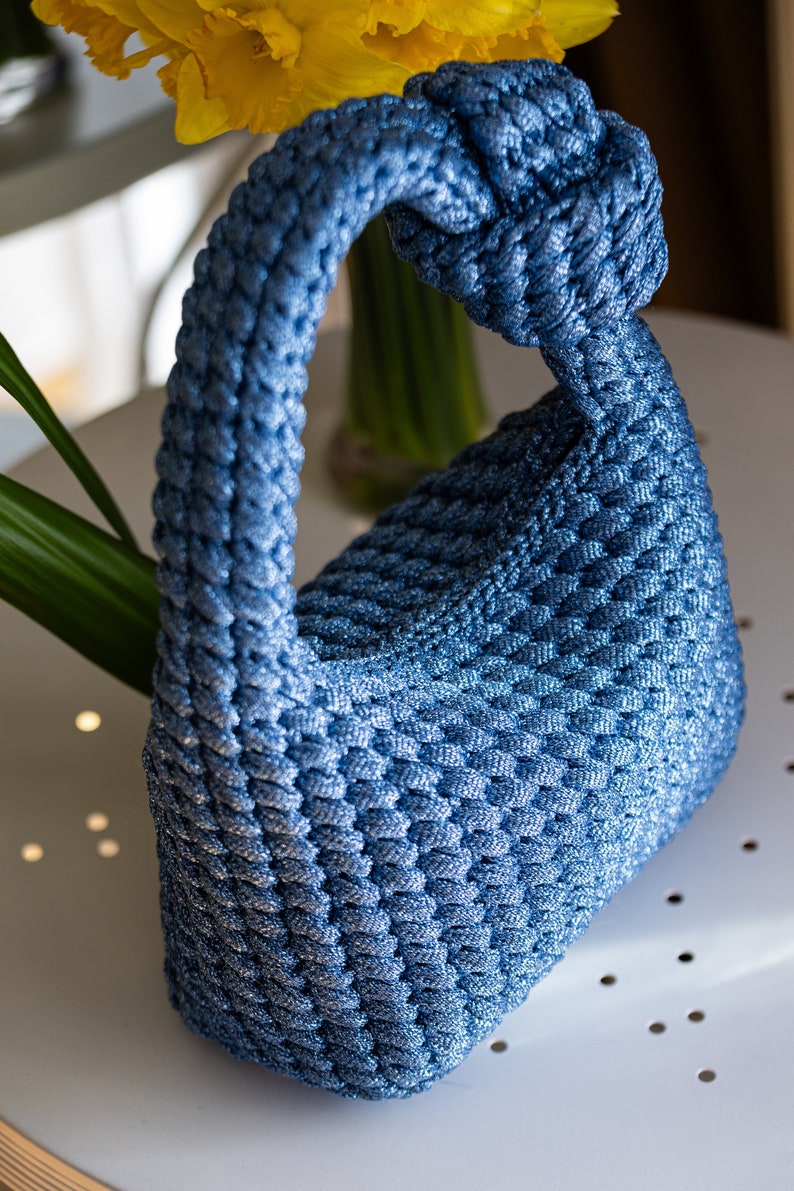 Crochet Bag Pattern, Melanie Hobo Bag Video Tutorial in English, Rope ...