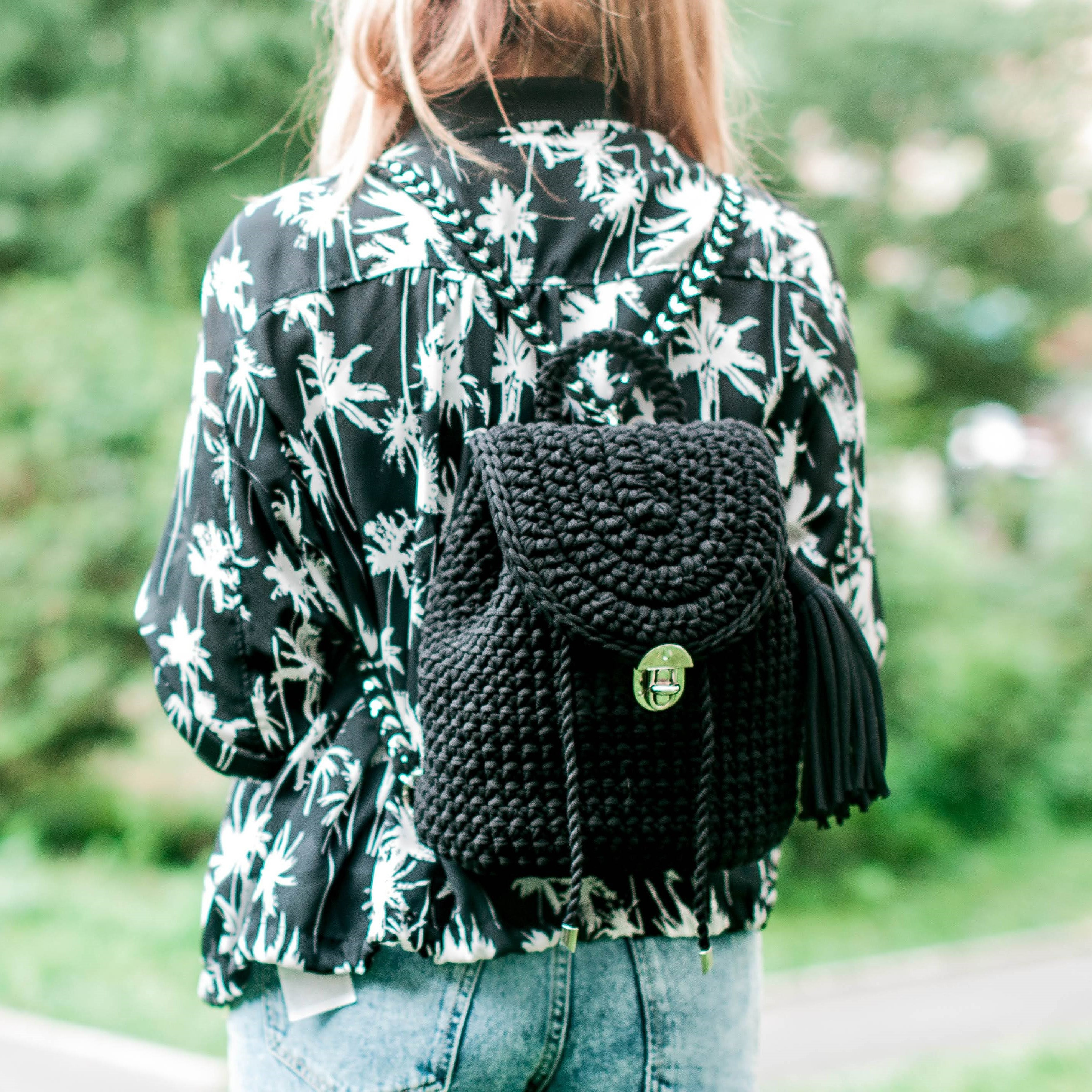 Crochet Pattern Cruise Backpack Video Tutorial, Crochet Backpack ...