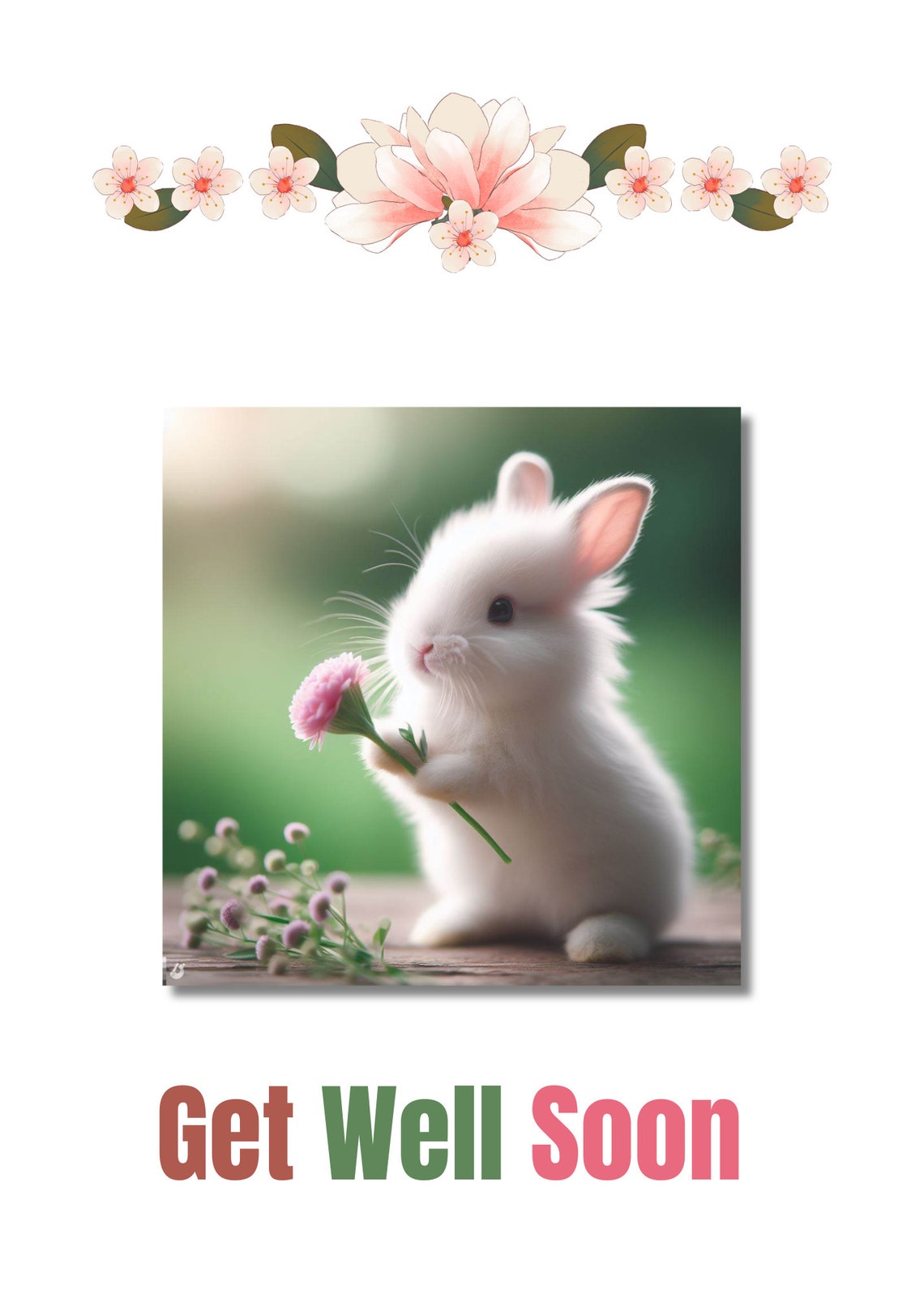 Get Well Soon Card, Digital Get Well Soon Card, Printable Get Recover ...