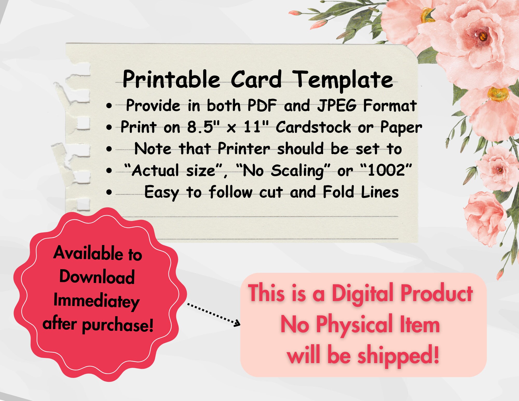 Get Well Soon Card, Digital Get Well Soon Card, Printable Get Recover ...