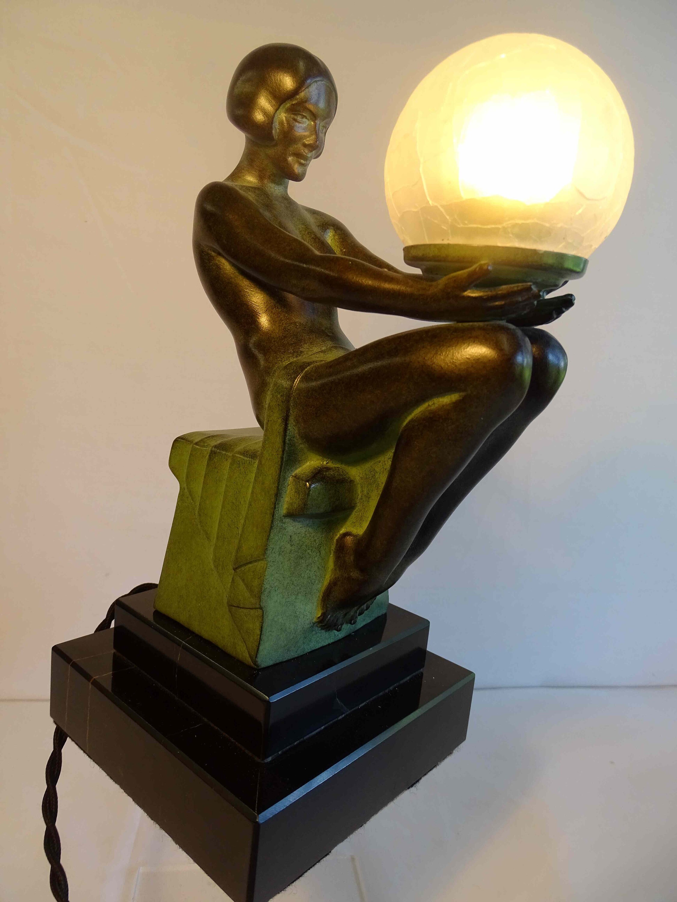 Max Le Verrier, Art Deco, Mood Lamp, Delassment - Etsy