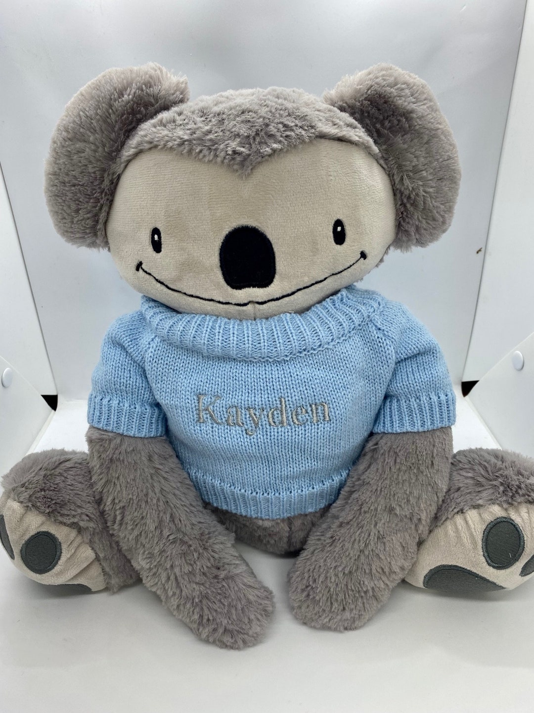 Weighted Koala Plush: Personalized Embroidered Jumper, Sensory Aid (4lb ...