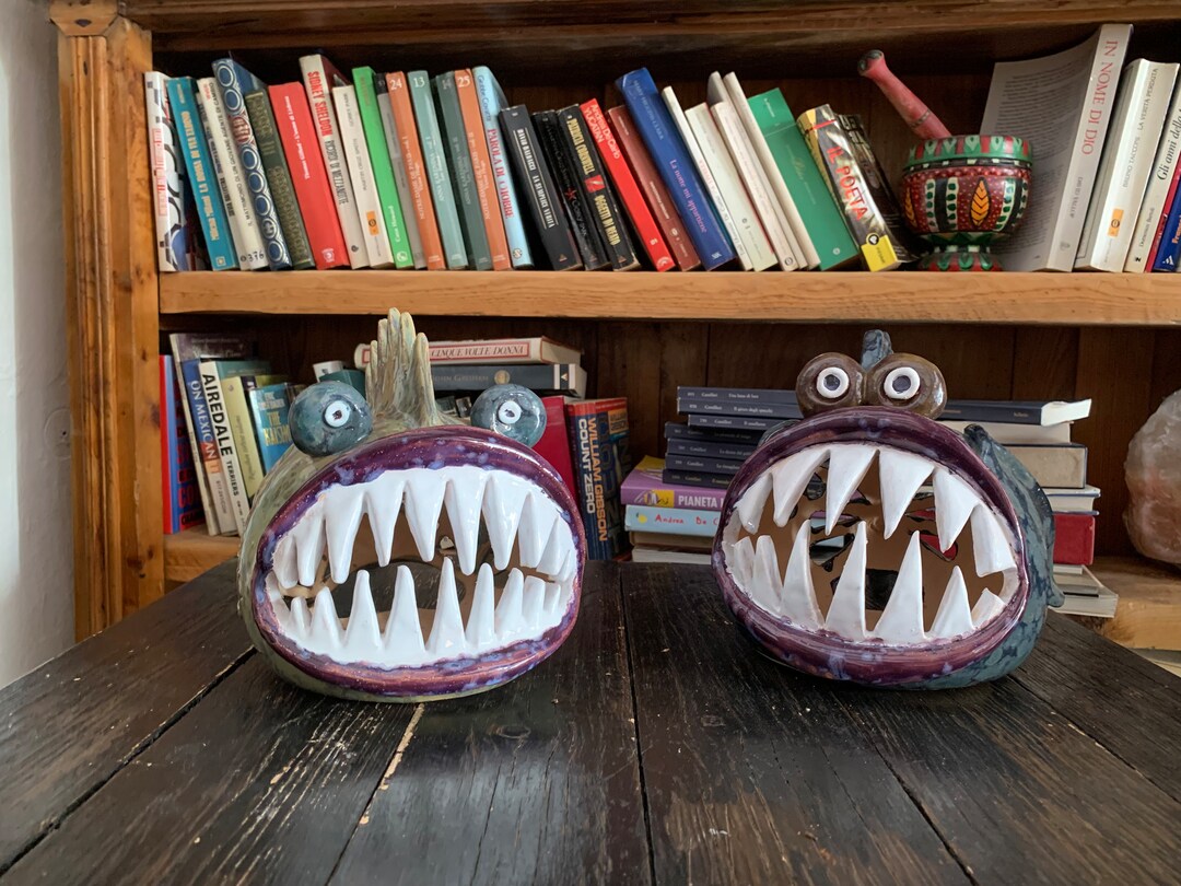 Exotic Deep Sea Fish, Also Ceramic Lantern. Handmade Sculpture, Unique ...