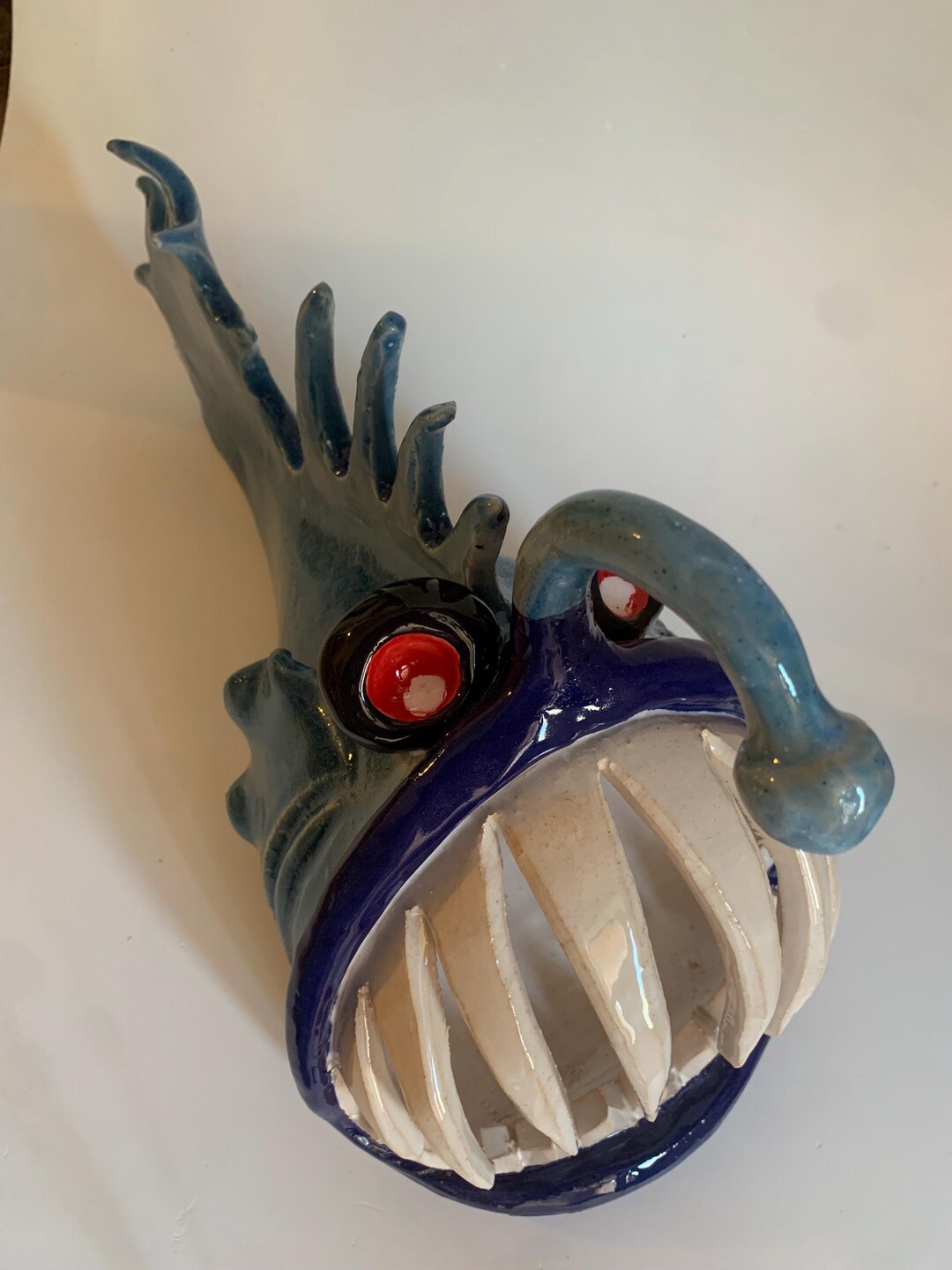 Deep Sea Exotic Fish, Also Ceramic Lantern. Handmade Sculpture, Unique ...