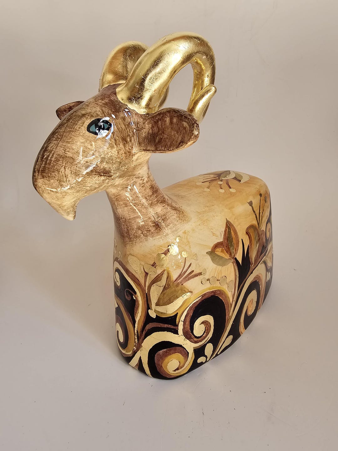 Ceramic Goat Statue, Custom Handmade Sculpture, One of a Kind. Made to ...