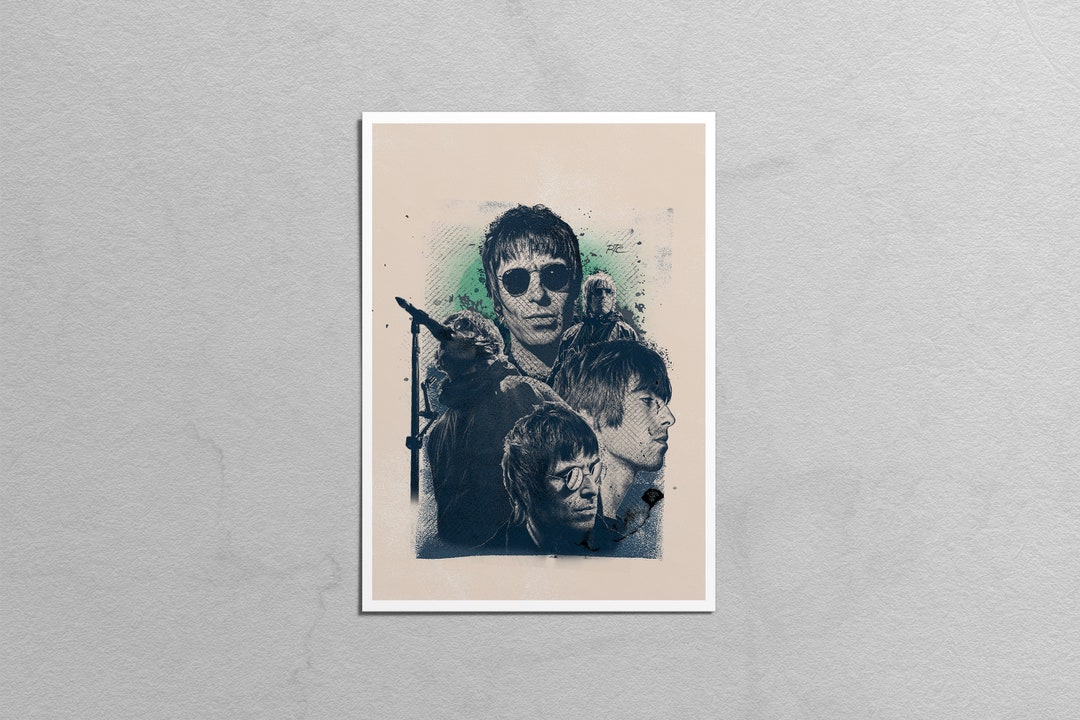 Liam Gallagher - Portrait Print - Etsy