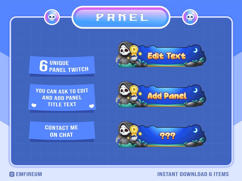 Grim Reaper Panel - Etsy