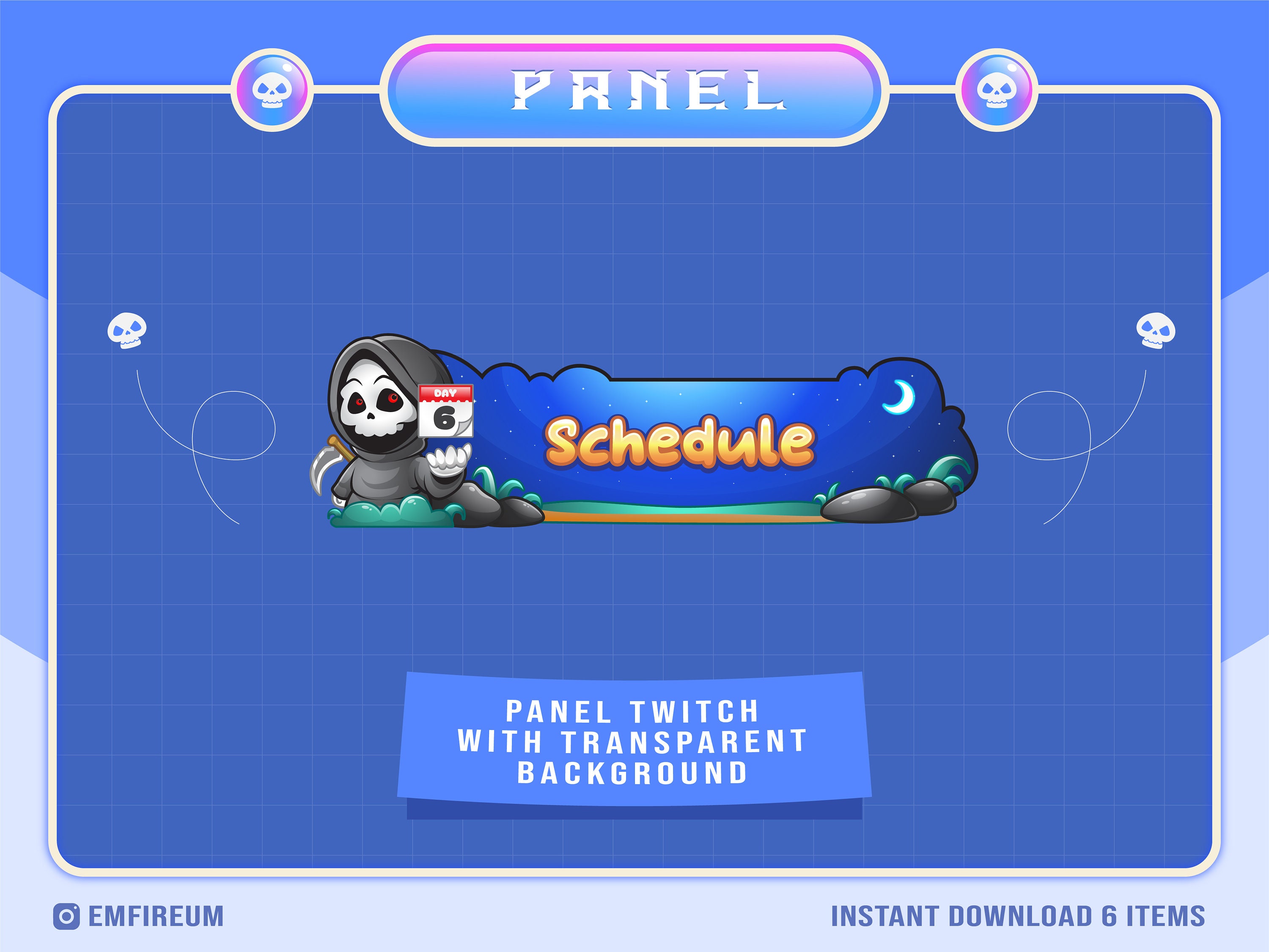 Grim Reaper Panel - Etsy