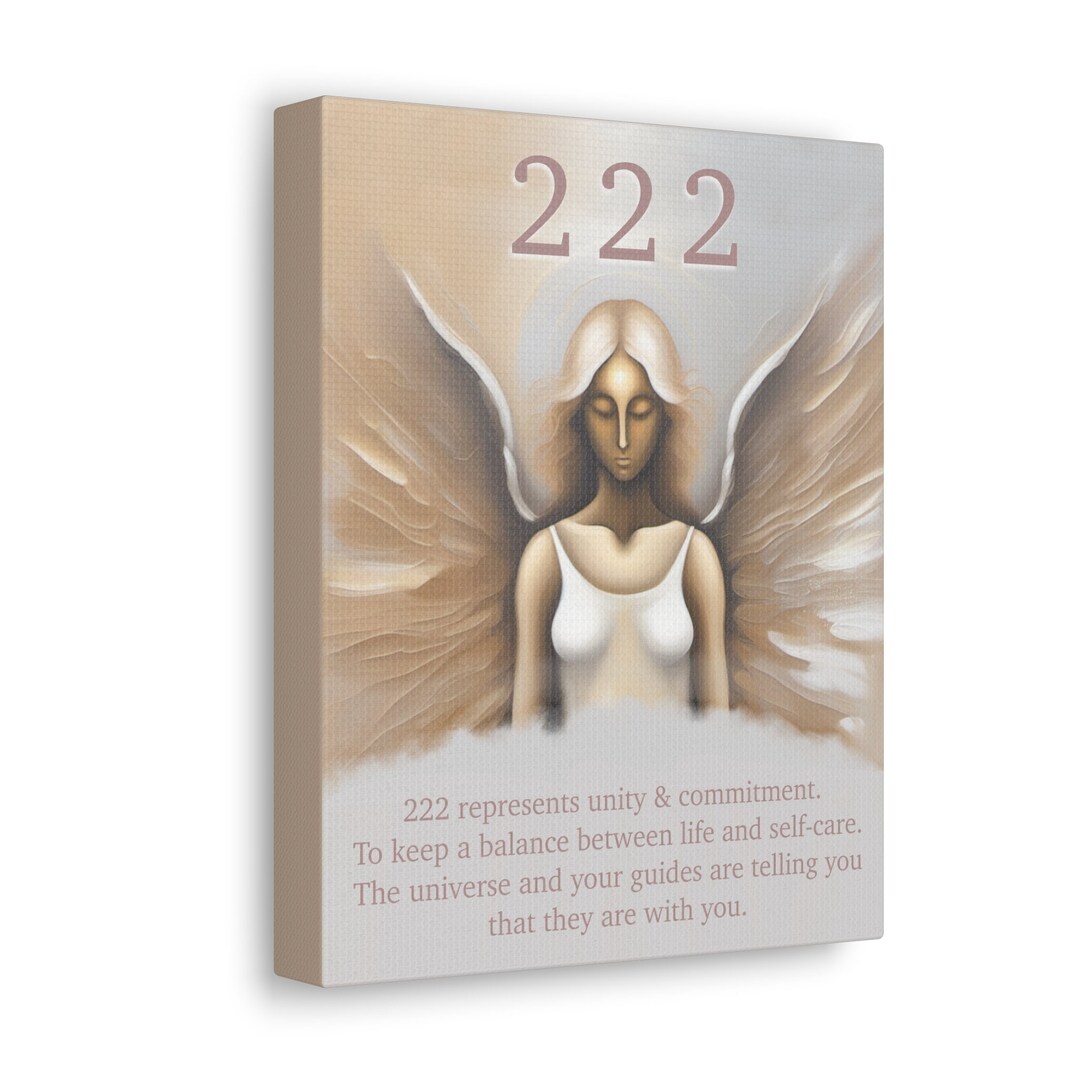 Angel Number 222 Canvas Art All Angel Numbers in Our Store. Manifesting ...