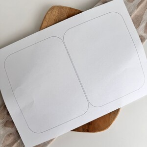 Print Template Card Collection, Card for Collection Template for ...