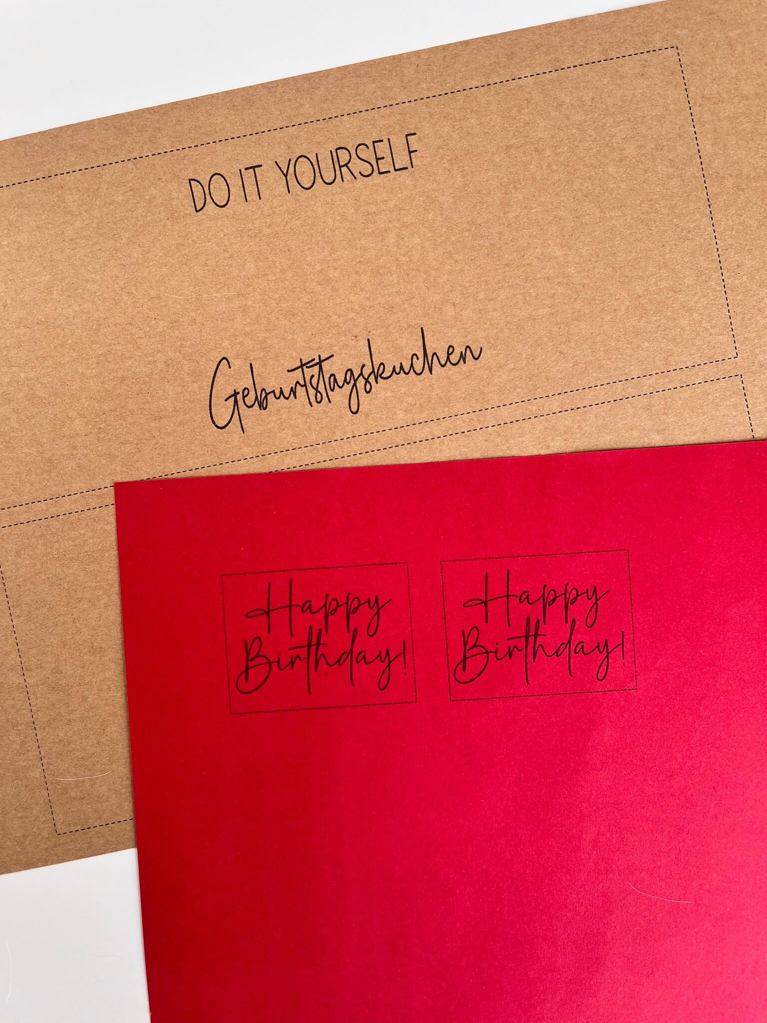 Birthday Print Template, Template for Printing Birthday, Birthday Card ...