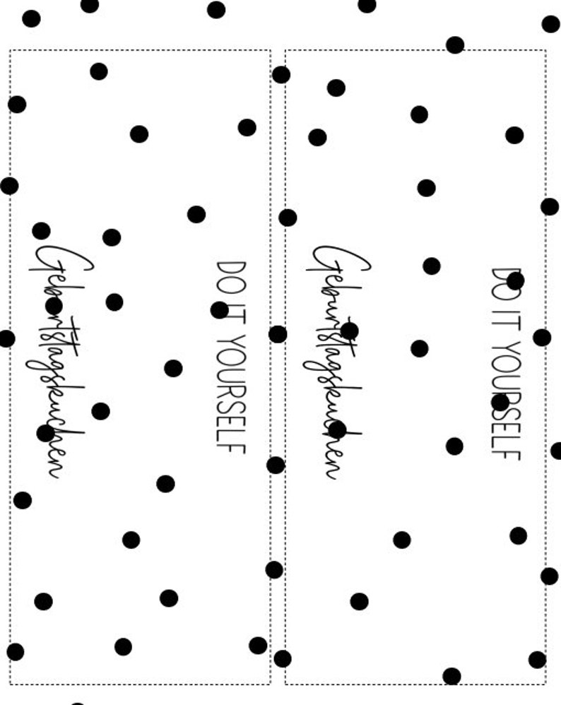 Birthday Print Template, Template for Printing Birthday, Birthday Card ...