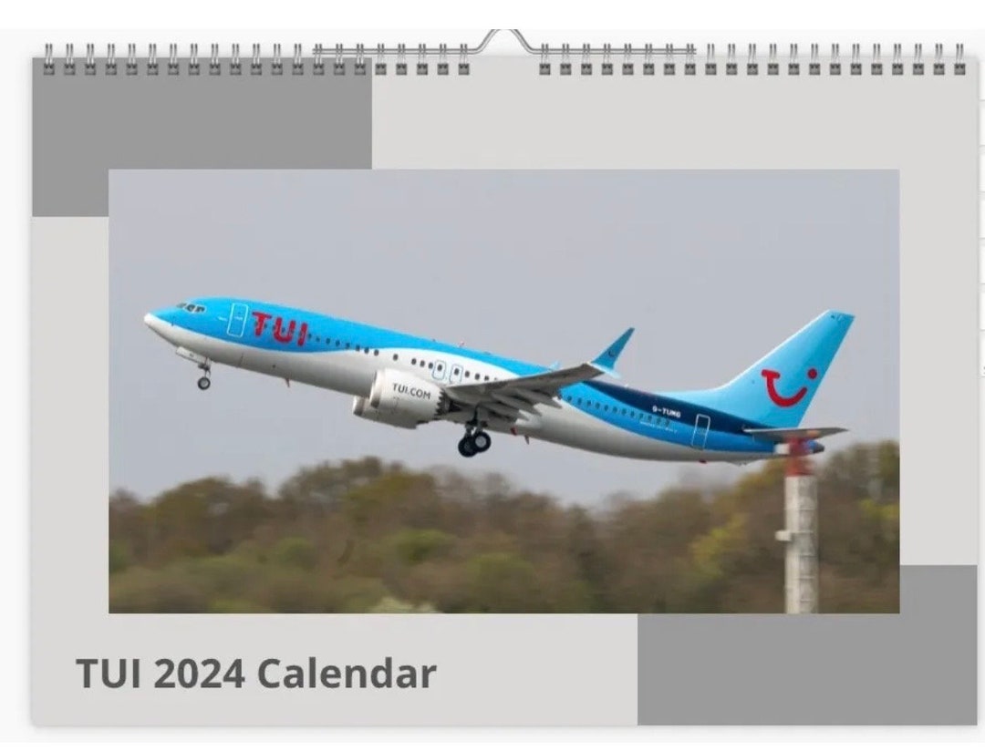 TUI Custom A4 Landscape 2024 Calendar - Etsy