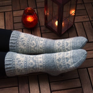 Nordic Winter Socks Knitting Pattern - Etsy