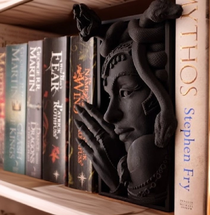 Medusa Book Nook 3d Printed Fantasy Book Shelf Décor and - Etsy UK
