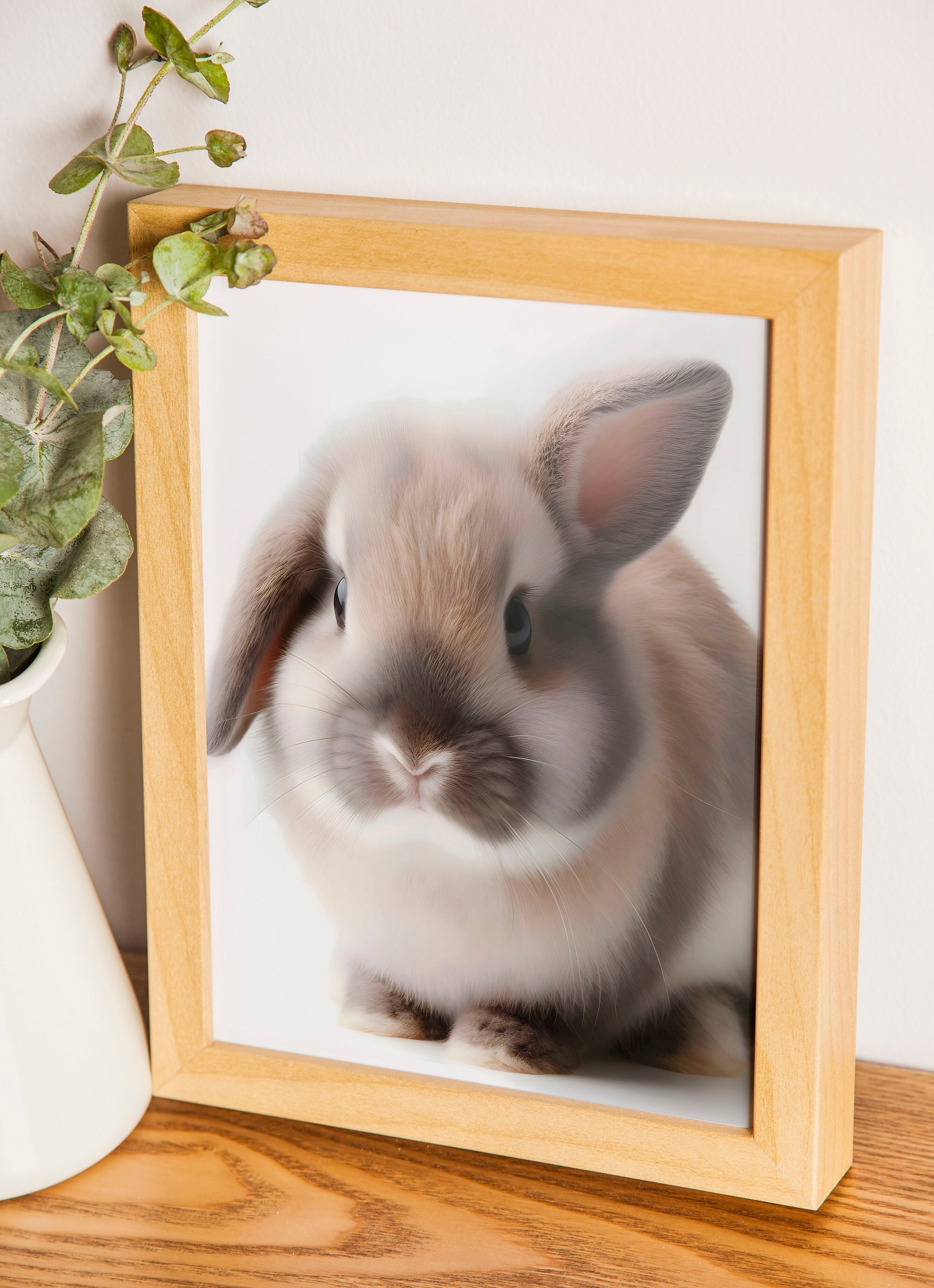 Mini Lop, Rabbit Art, Bunny Poster, Holland Lop Rabbit, Cute Bunny ...