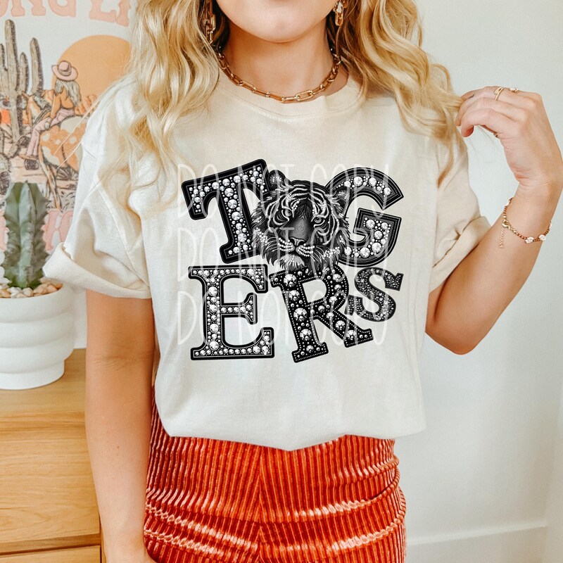 Rhinestone Tiger - Etsy