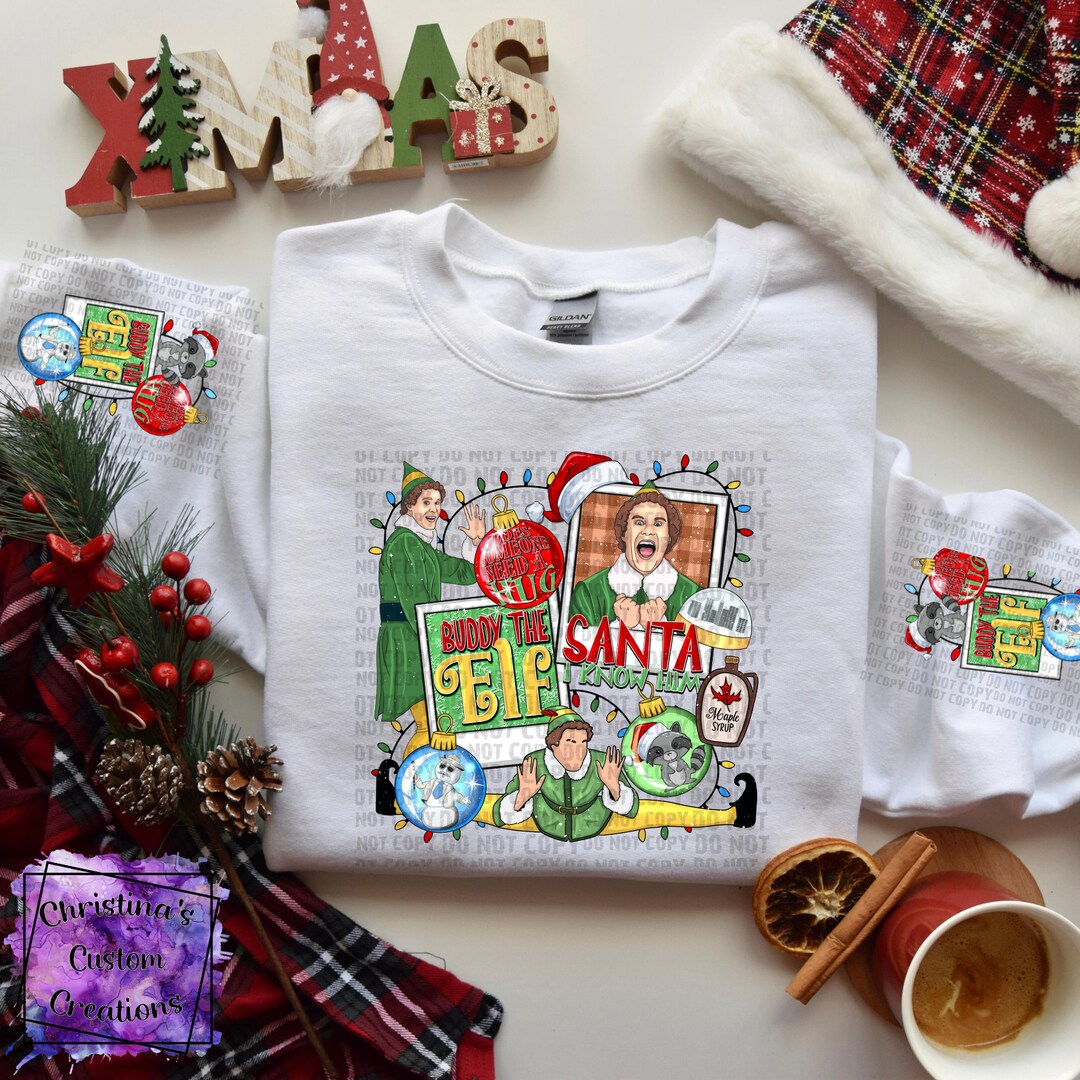 Christmas Elf DTF Transfer High Quality DTF Transfer Ready to Press ...