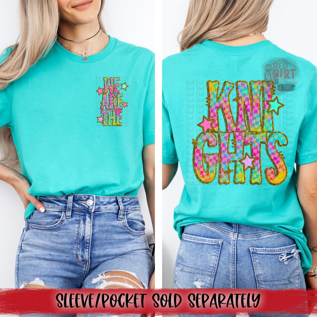 We Are the Knights DTF Transfer | Trendy School Spirit DTF Transfer ...